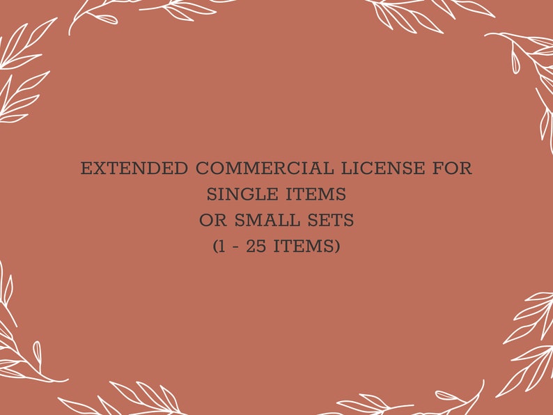 Extended Commercial License/commercial Use Clipart/commercial Use ...