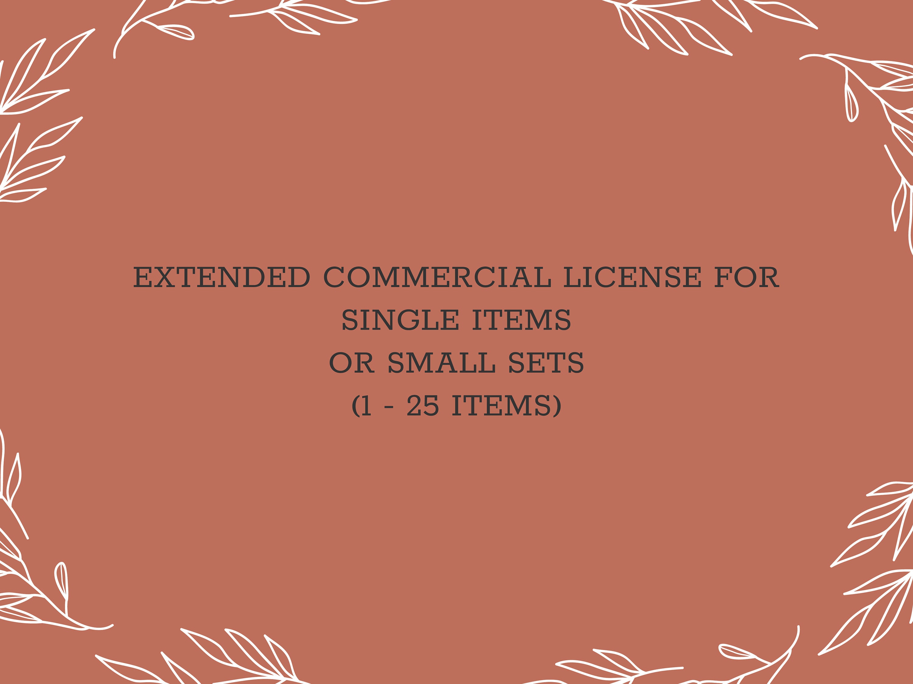 Extended Commercial License/commercial Use Clipart/commercial Use ...