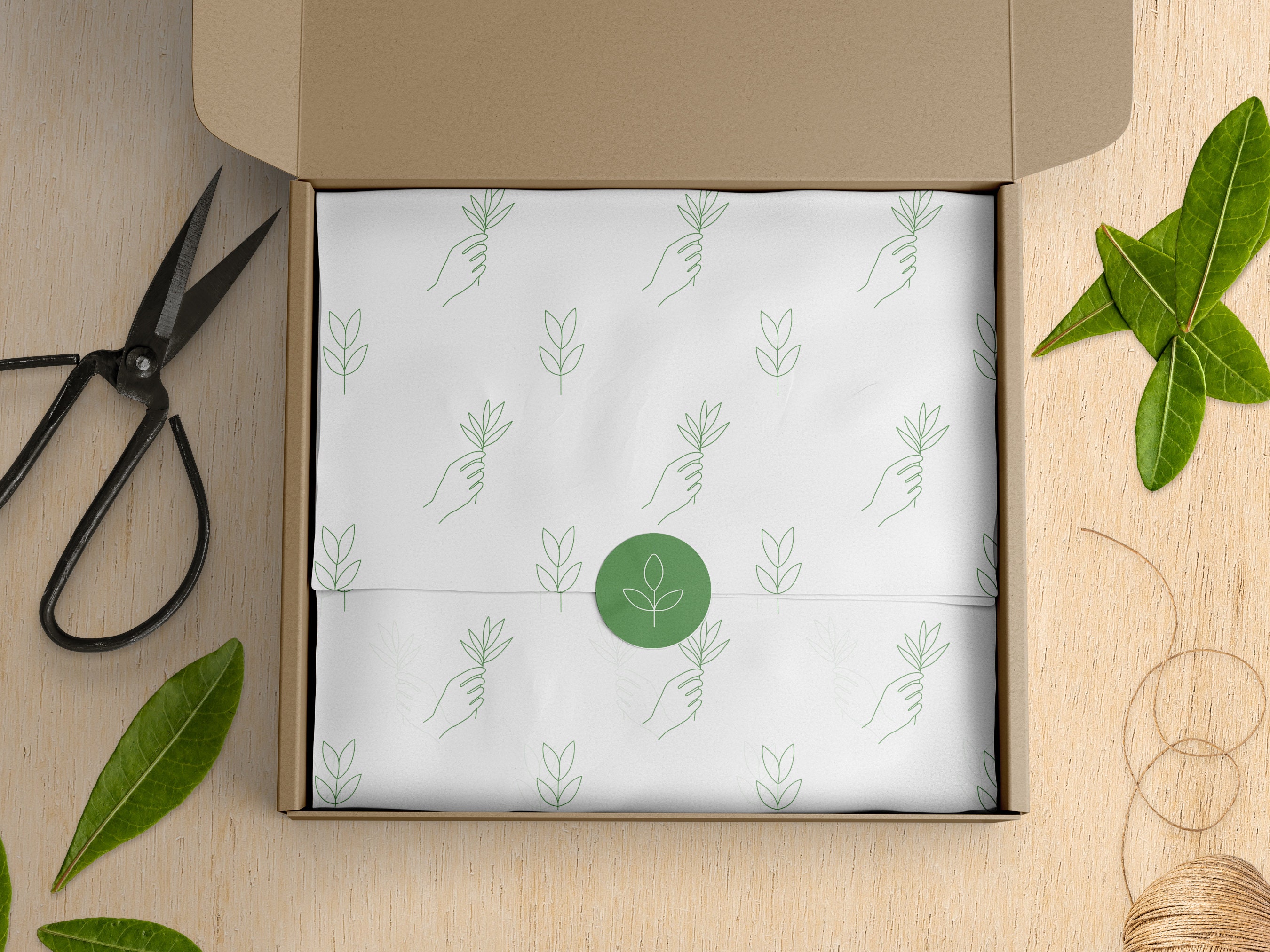 Digital Paper Set Eco/ Digital Tissue Paper/seamless Pattern ...
