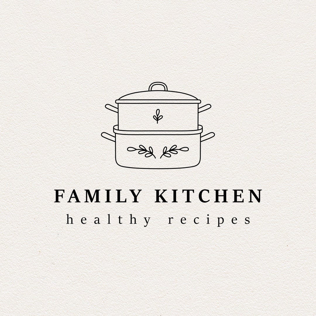 Cooking Premade Logo Design/kitchen Baking Recipe Blog/cooker Logo/pan ...
