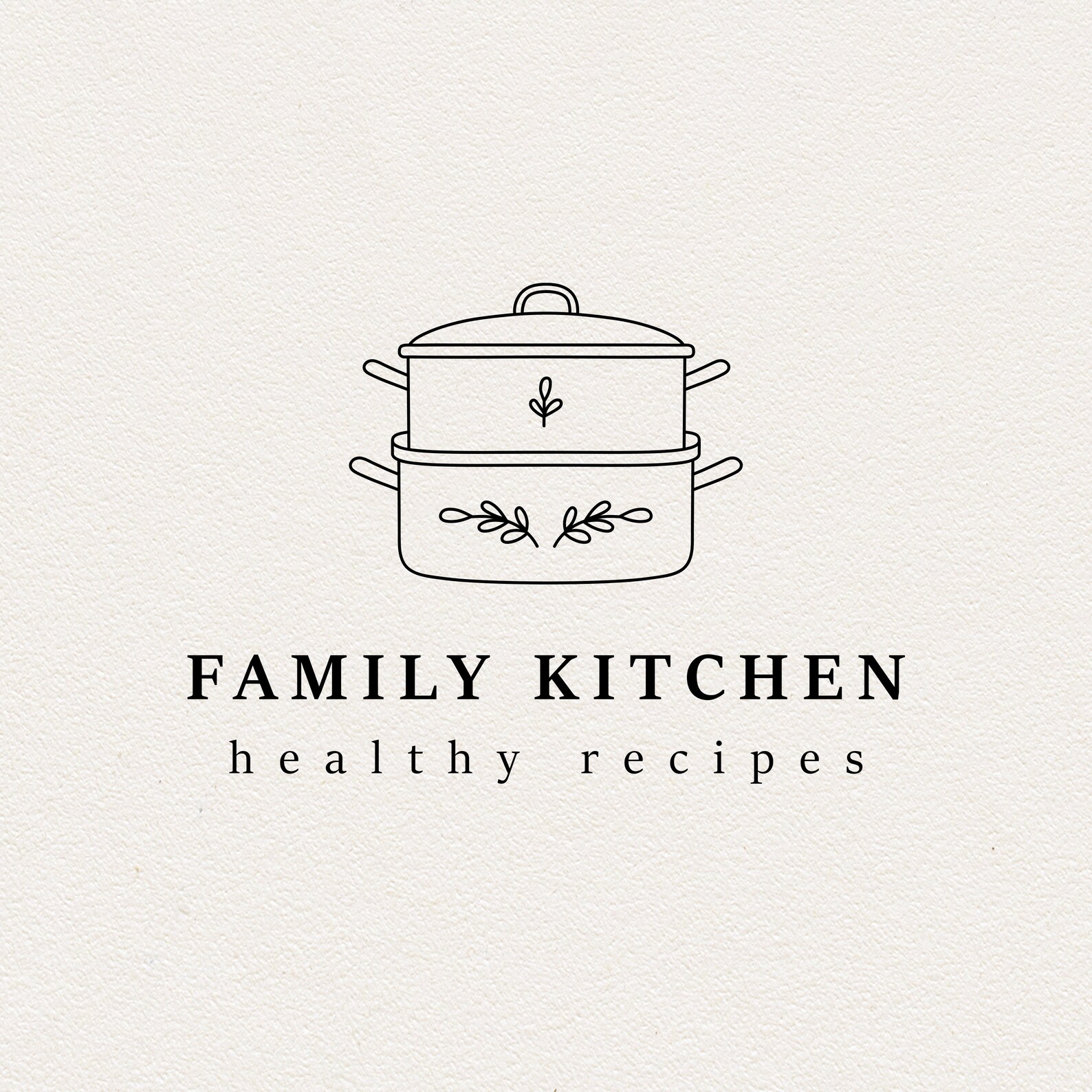 Cooking Premade Logo Design/kitchen Baking Recipe Blog/cooker Logo/pan ...