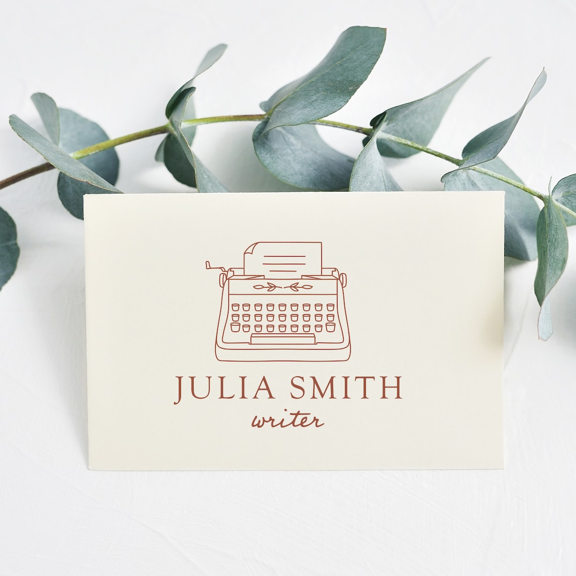 Typewriter Logo/premade Logo Design/logo Stamp/writer Logo/hand Drawn ...