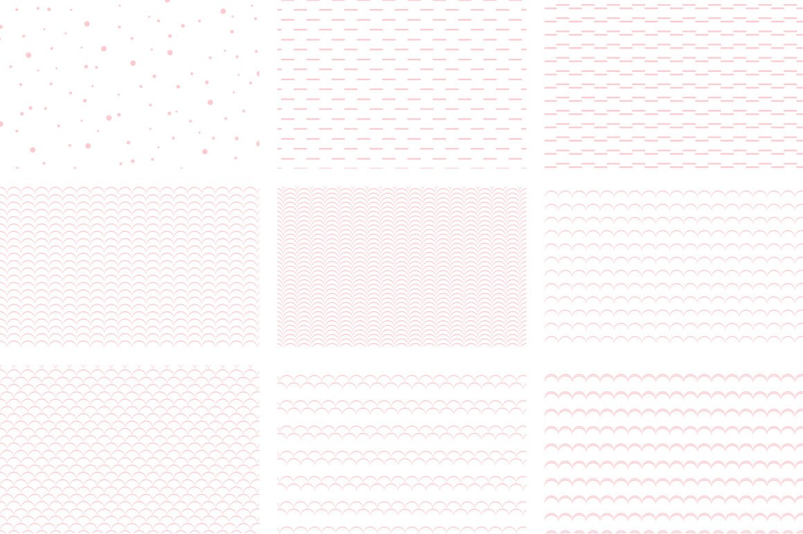 27 Vector Seamless Patterns . Digital Paper . Scrapbook . Packaging and ...