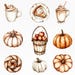 Cozy Fall Clipart Bundle, Watercolor Autumn Clipart, Warm Autumn Clip ...