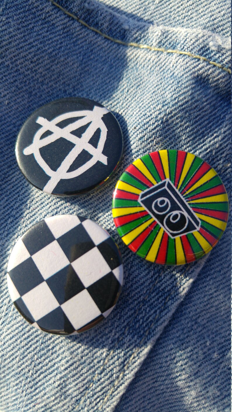 Punk-ska-reggae Badge Set | Etsy UK