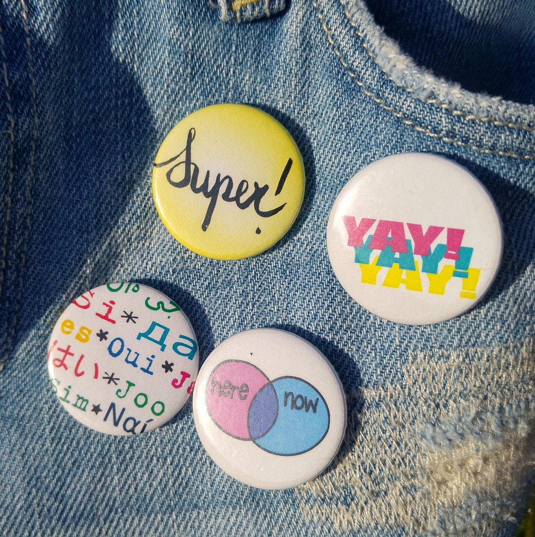 Happy 4 Badge Set - Etsy