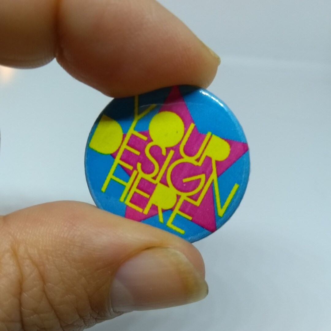 Small Custom Badge With Your Design 25mm - Etsy