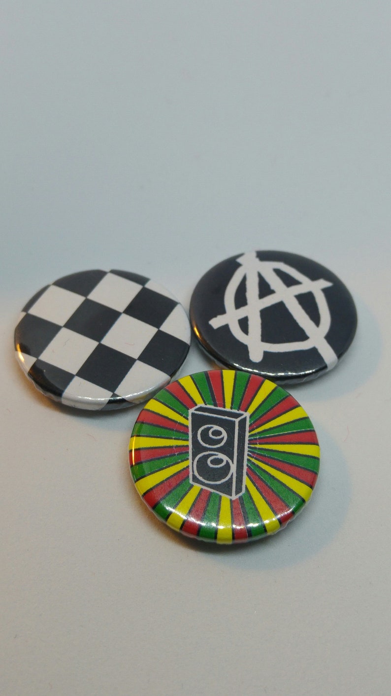 Punk-ska-reggae Badge Set | Etsy UK