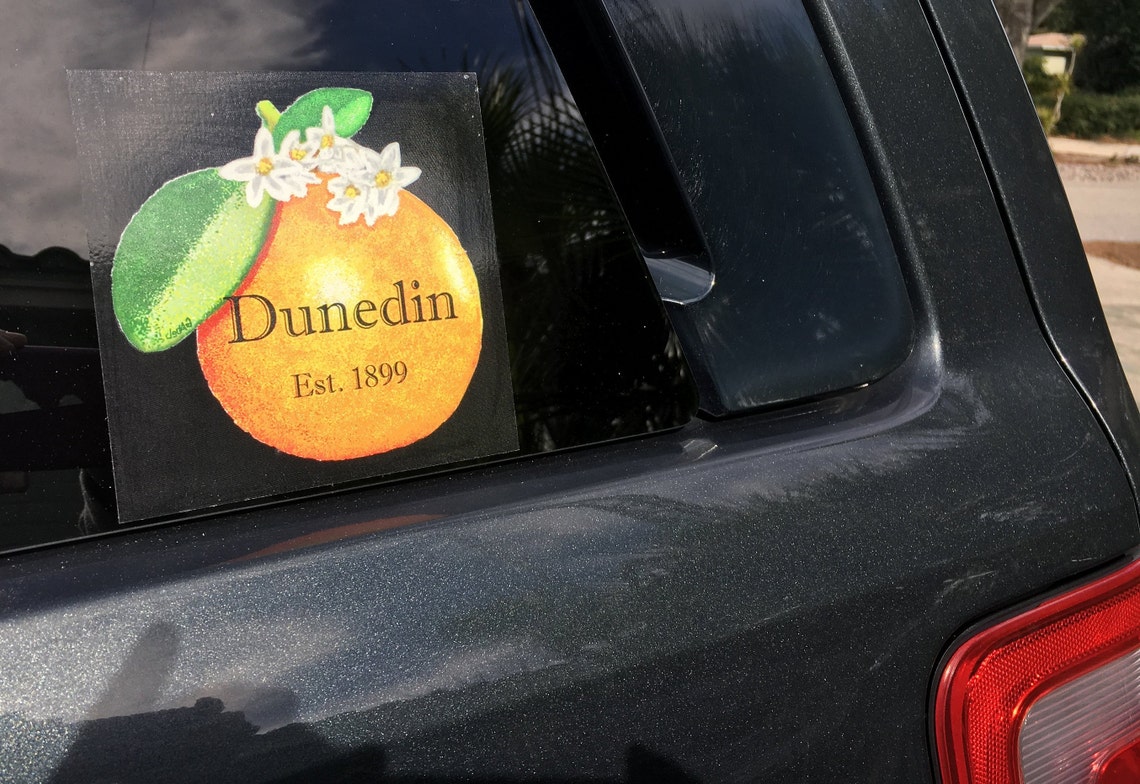 Dunedin Orange Window Decal by Gabelgroves - Etsy