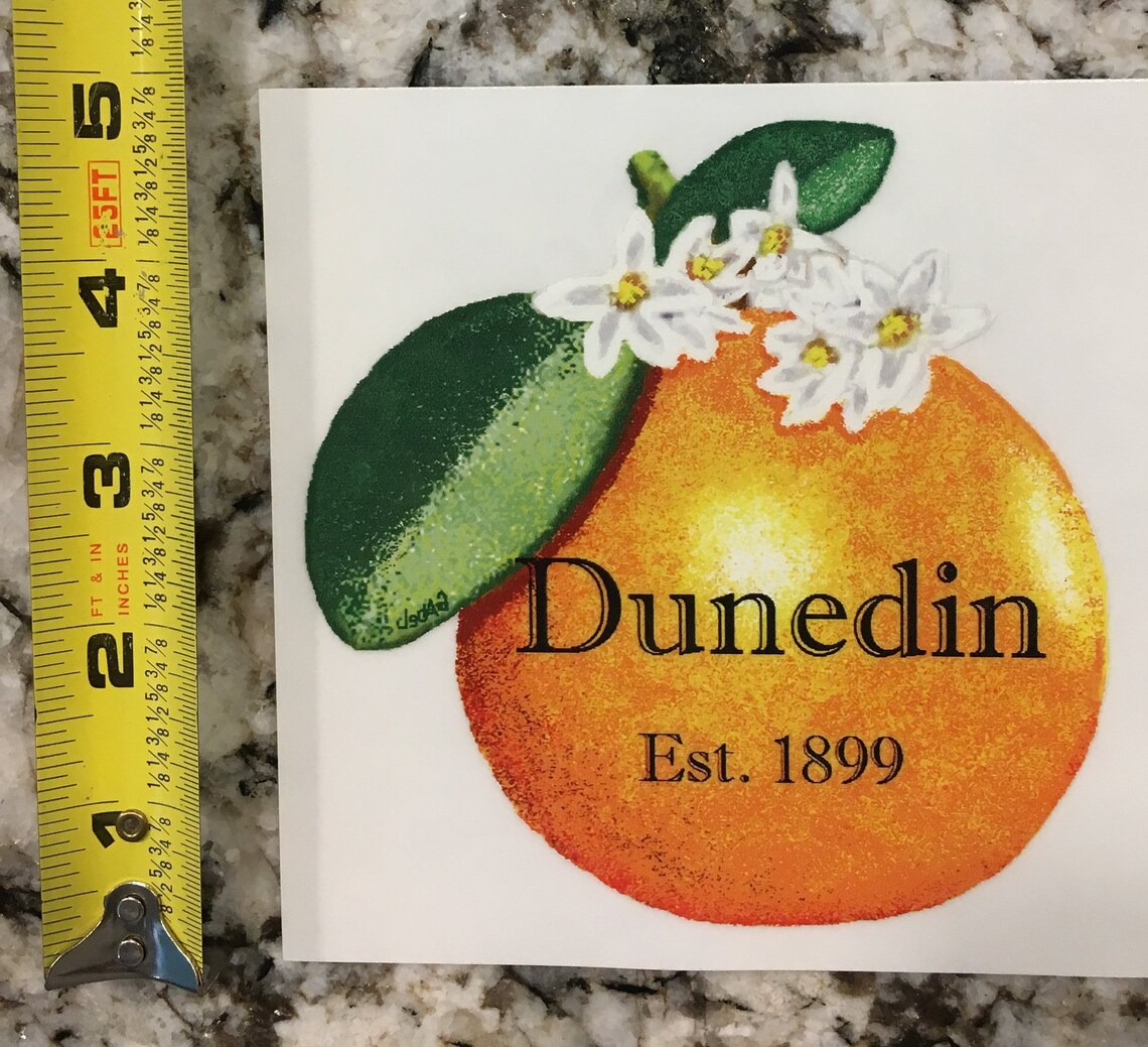 Dunedin Orange Window Decal by Gabelgroves - Etsy