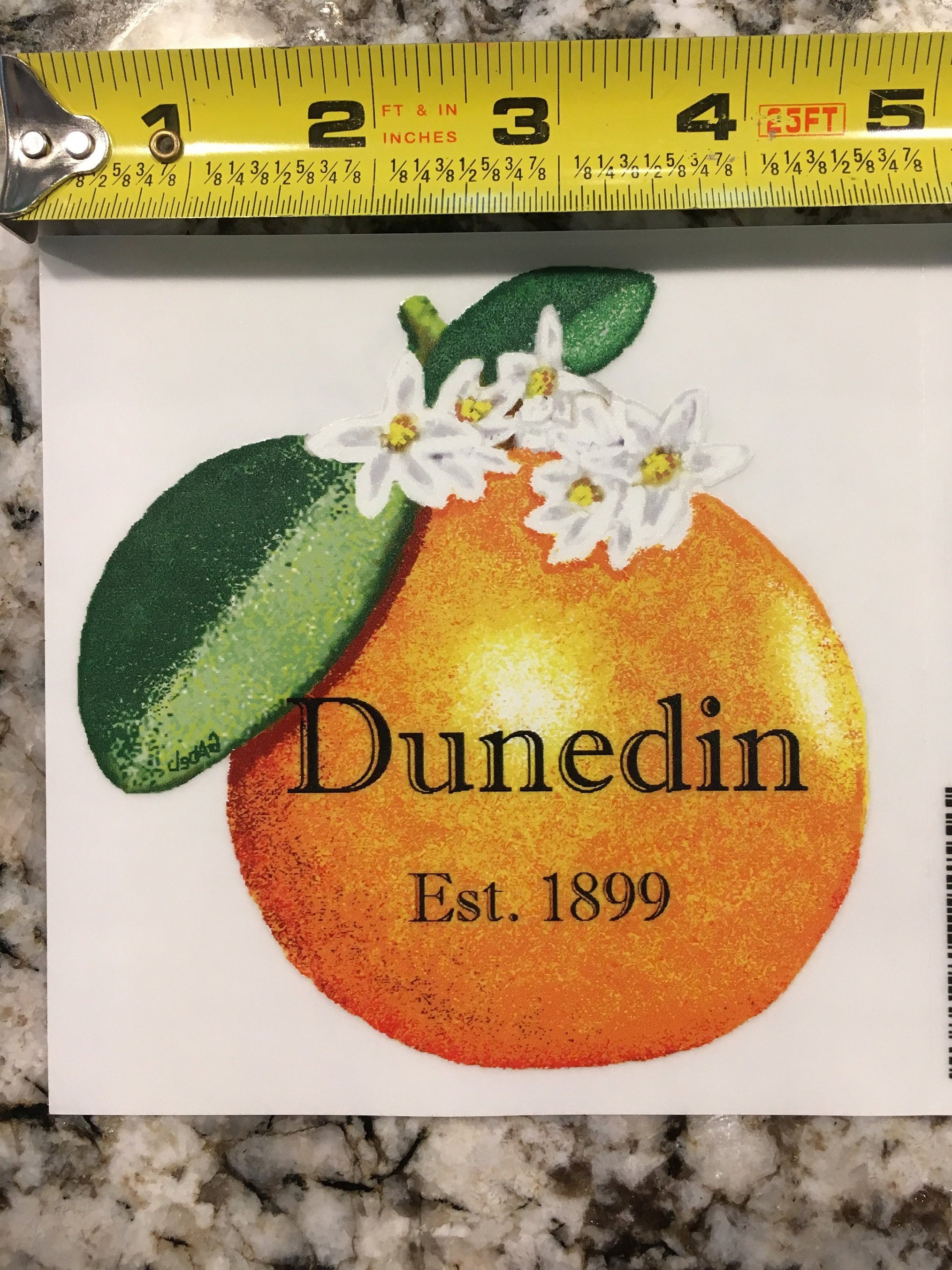 Dunedin Orange Window Decal by Gabelgroves - Etsy