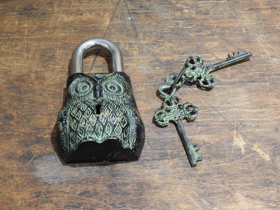 Owl Padlock - Etsy
