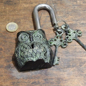Owl Padlock - Etsy