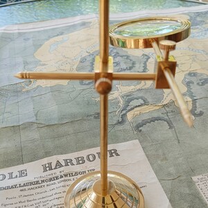 Brass Magnifier on a Stand. - Etsy