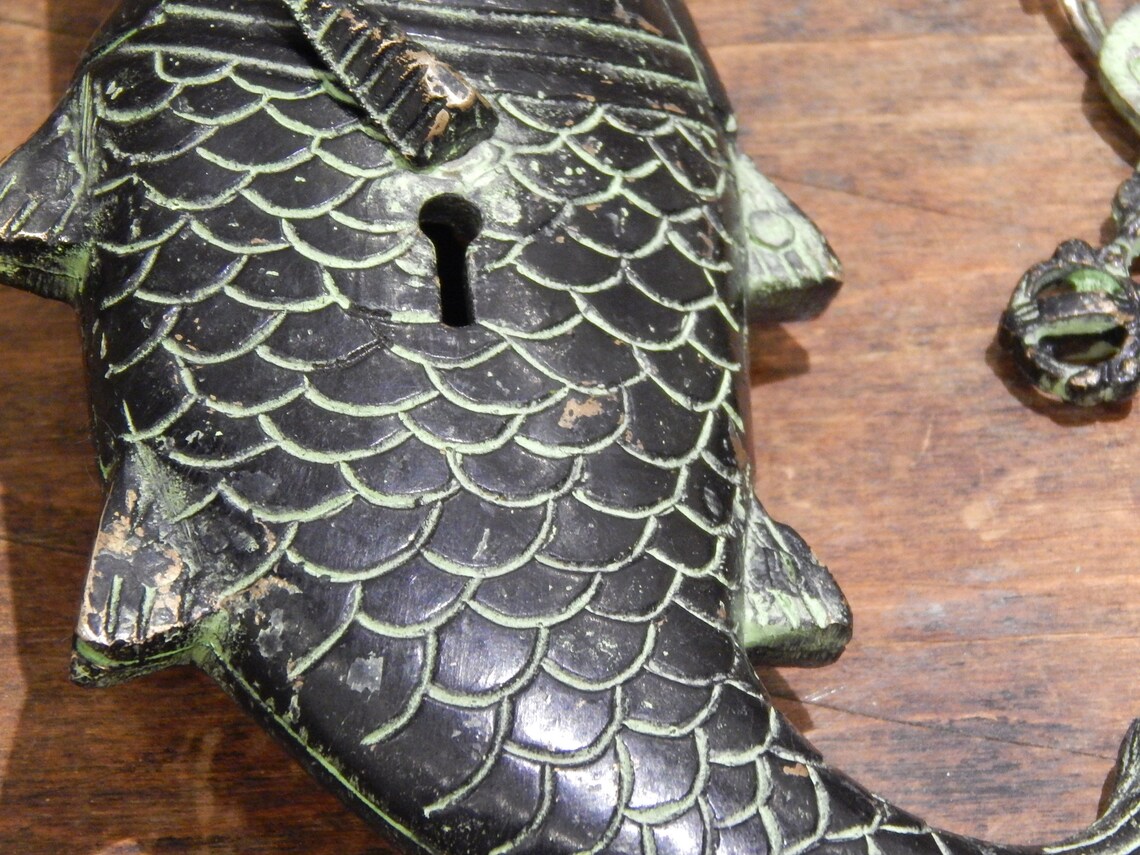 Large Fish Padlock - Etsy