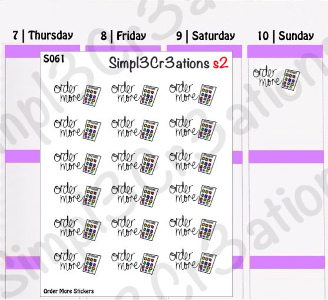 Order More Stickers Sticker Sheet - Etsy