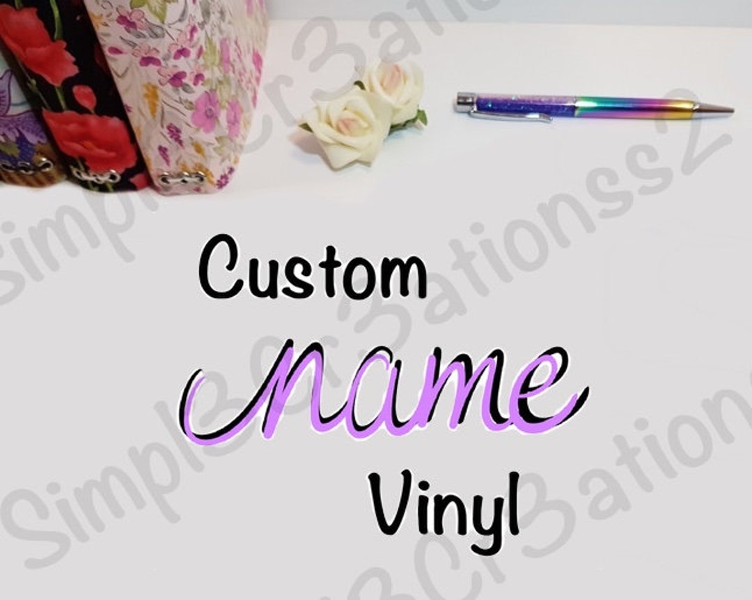 Custom Name/word Vinyl Sticker - Etsy