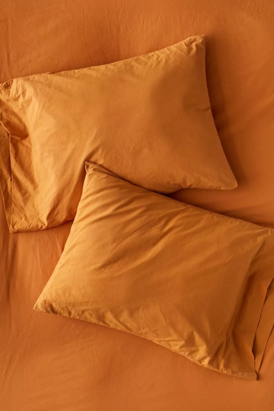 3 Pieces Mustard Gold Color Washed Cotton Duvet Cover Bedding - Etsy