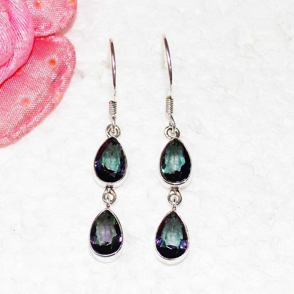 MIDNIGHT MYSTIC TOPAZ Gemstone Studded In Solid 925 Sterling | Etsy