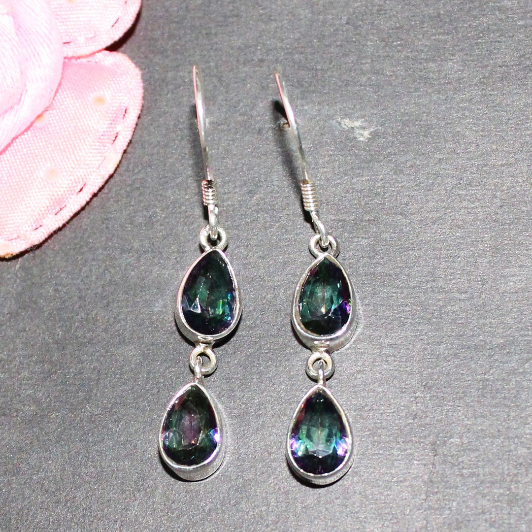 MIDNIGHT MYSTIC TOPAZ Gemstone Studded in Solid 925 Sterling Silver ...