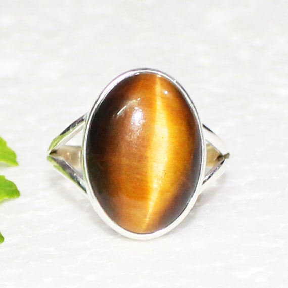 925 Sterling Silver Natural Tigers Eye Ring Handmade Jewelry Gemstone Birthstone Jewelry Gift for Her Etsy