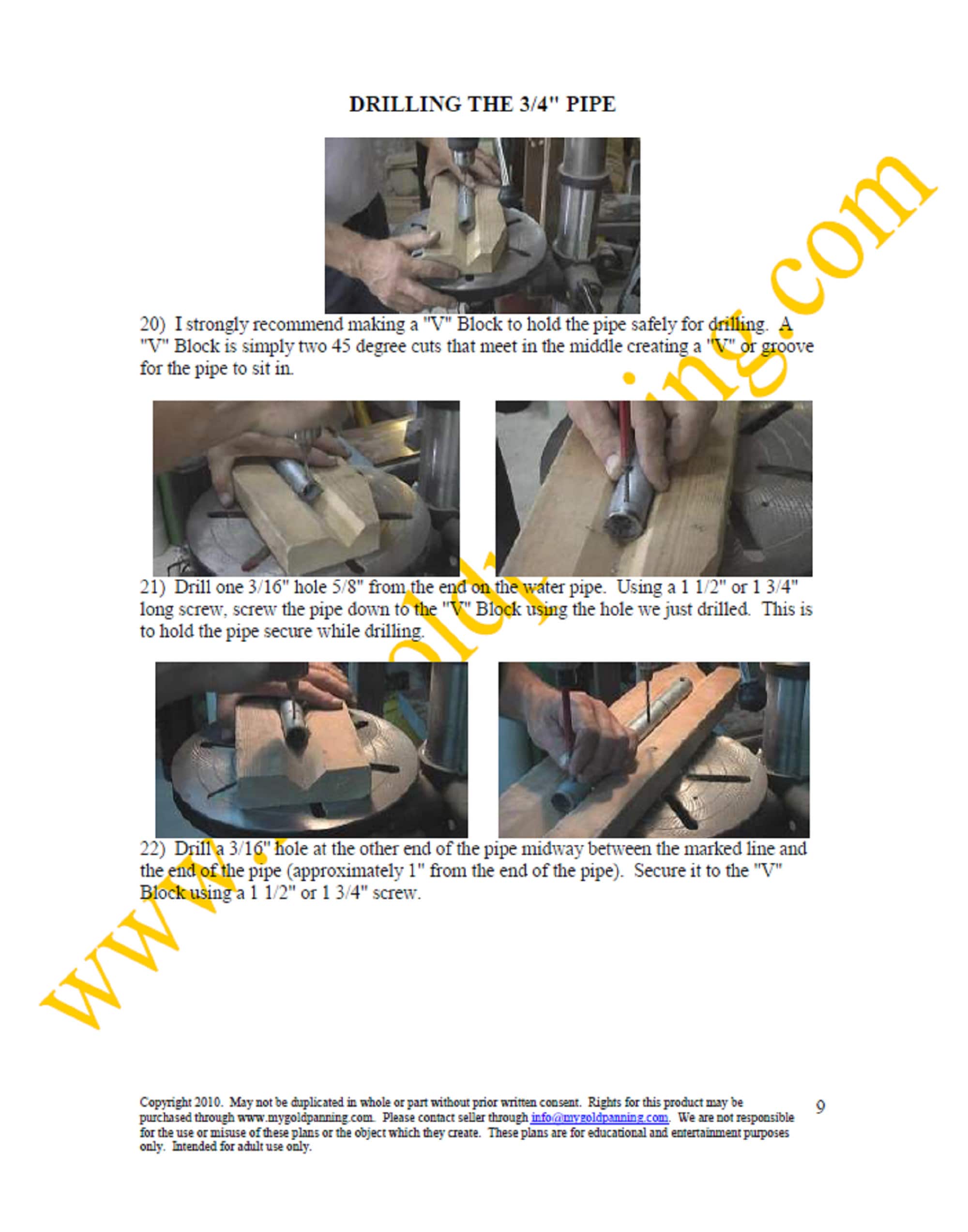 DIY (with DVD) Fine Gold Sluice & Classifier Assembly Plans - DVD and ...