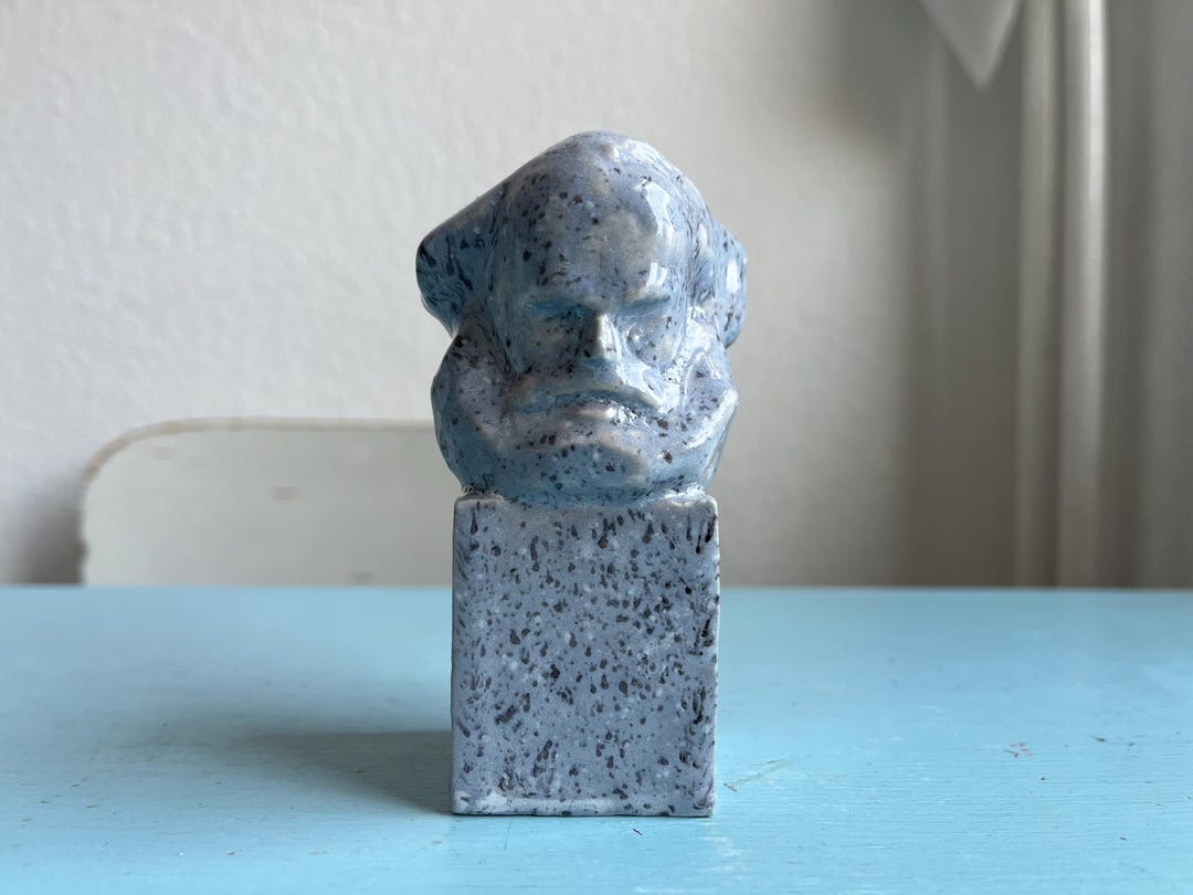 Karl Marx Monument / Denkmal / Nischel in Chemnitz, Handgemachte Büste ...