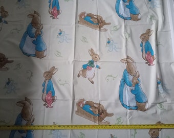 Peter Rabbit Upholstery Sewing Craft Printed Fabric Panels Peter and ...