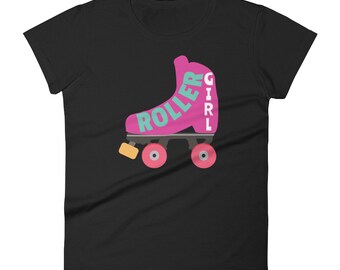 Roller Skater Girl Spiral Vinyl Decal Sticker Skating Quads | Etsy