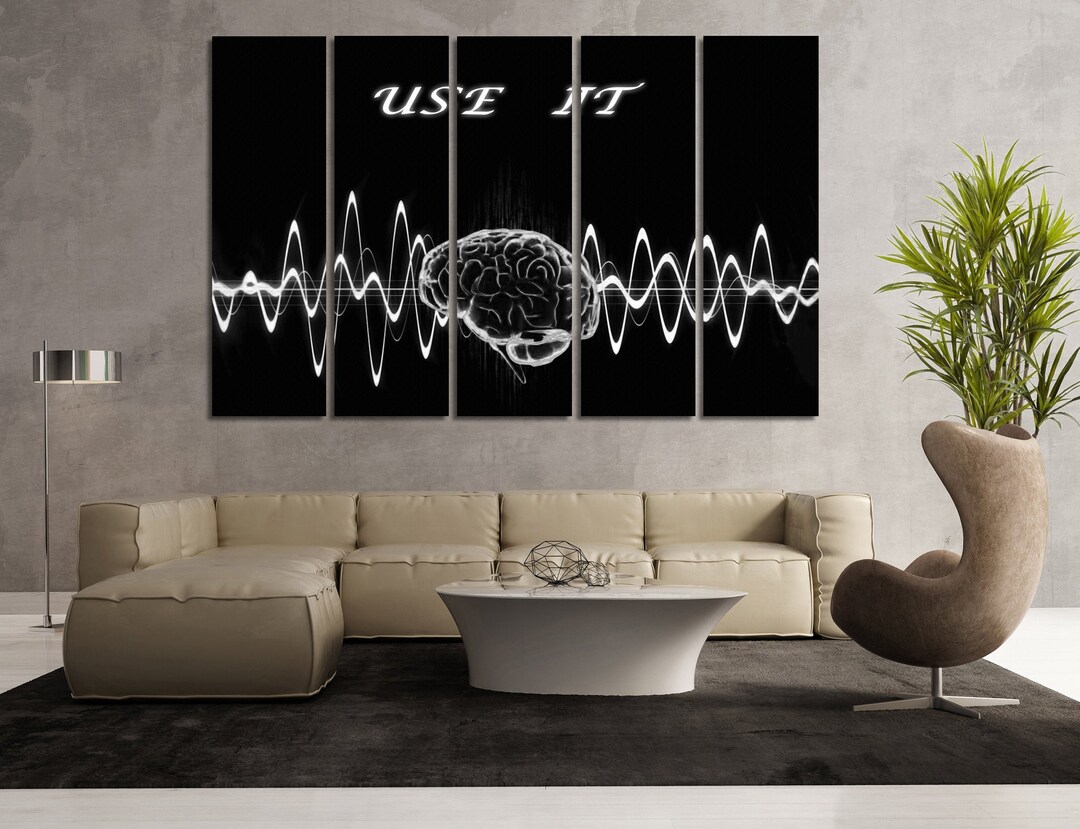 Brain Print Art Anatomical Brain Posters Medical Decor - Etsy