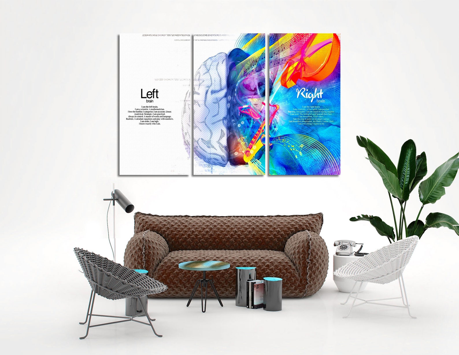 Brain Print Art Anatomical Brain Posters Medical Decor - Etsy