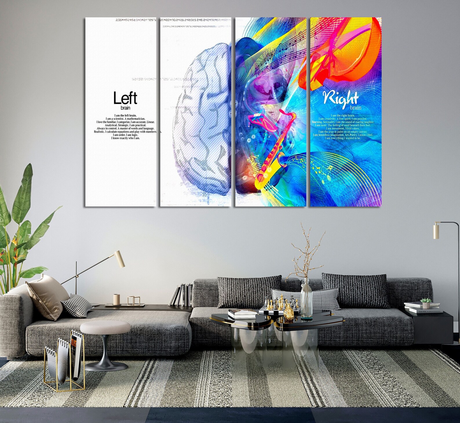 Brain Print Art Anatomical Brain Posters Medical Decor - Etsy