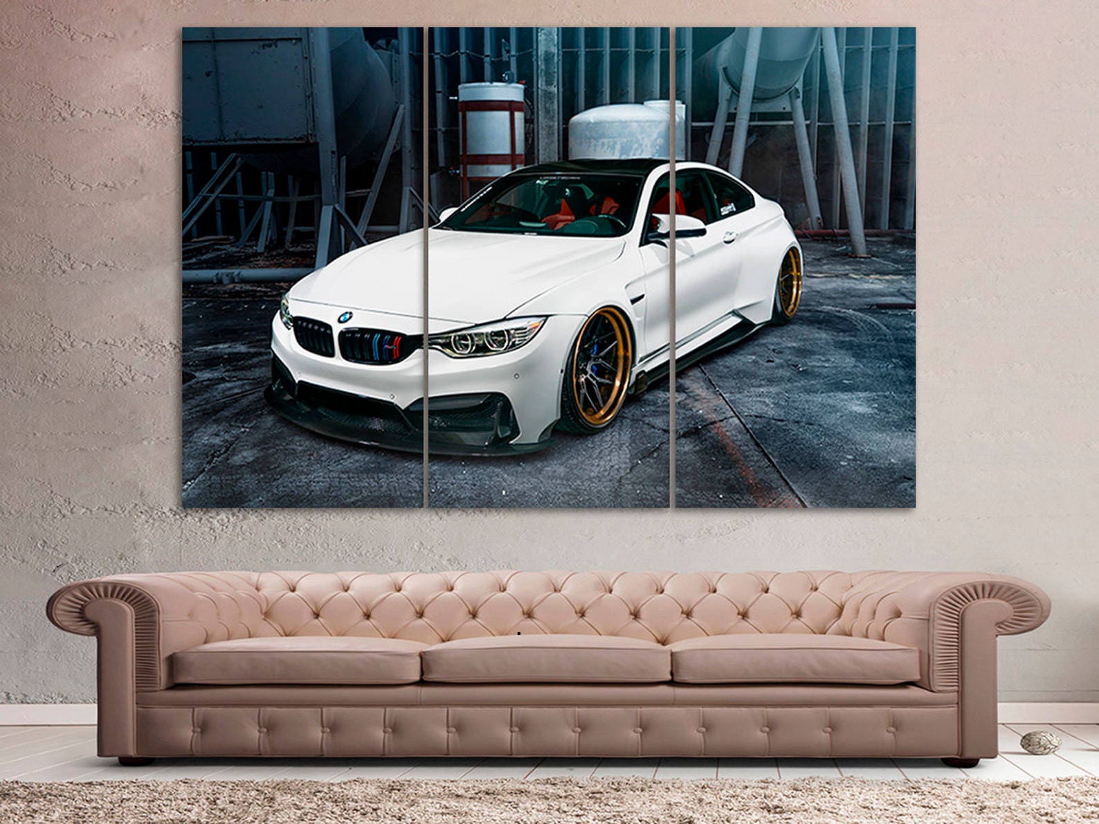 BMW Canvas Bmw Wall Decor BMW Poster BMW Print Muscle Car Wall Art ...