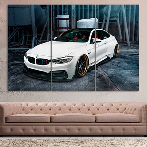 BMW Canvas Bmw Wall Decor BMW Poster BMW Print Muscle Car Wall Art ...