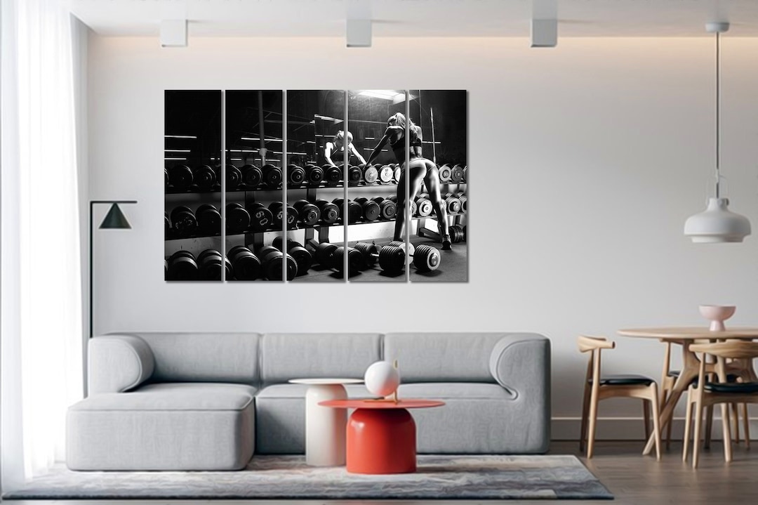 Gym Canvas Gym Wall Decor Sports Print Gym Print Motivation Art Muscle ...