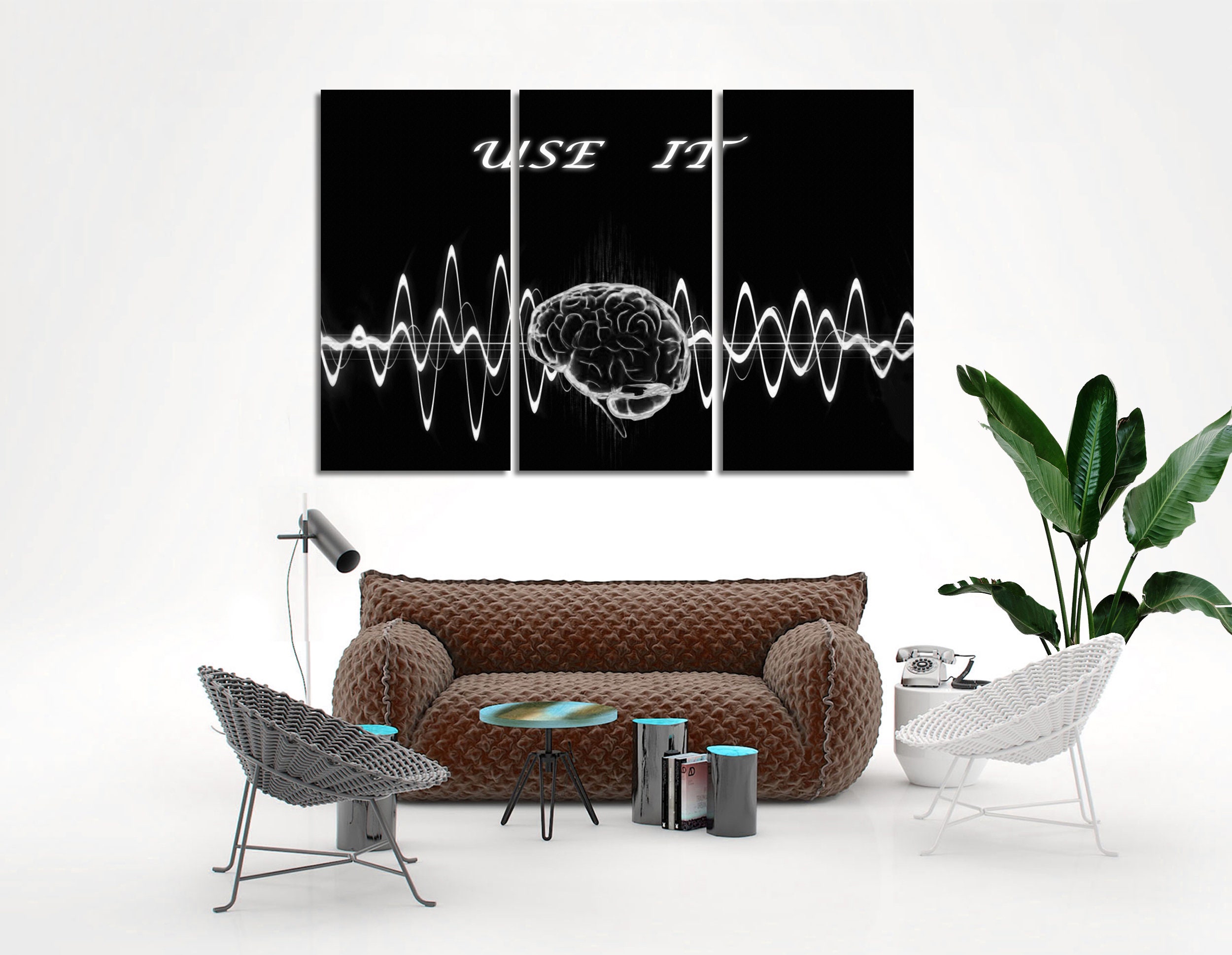 Brain Print Art Anatomical Brain Posters Medical Decor - Etsy