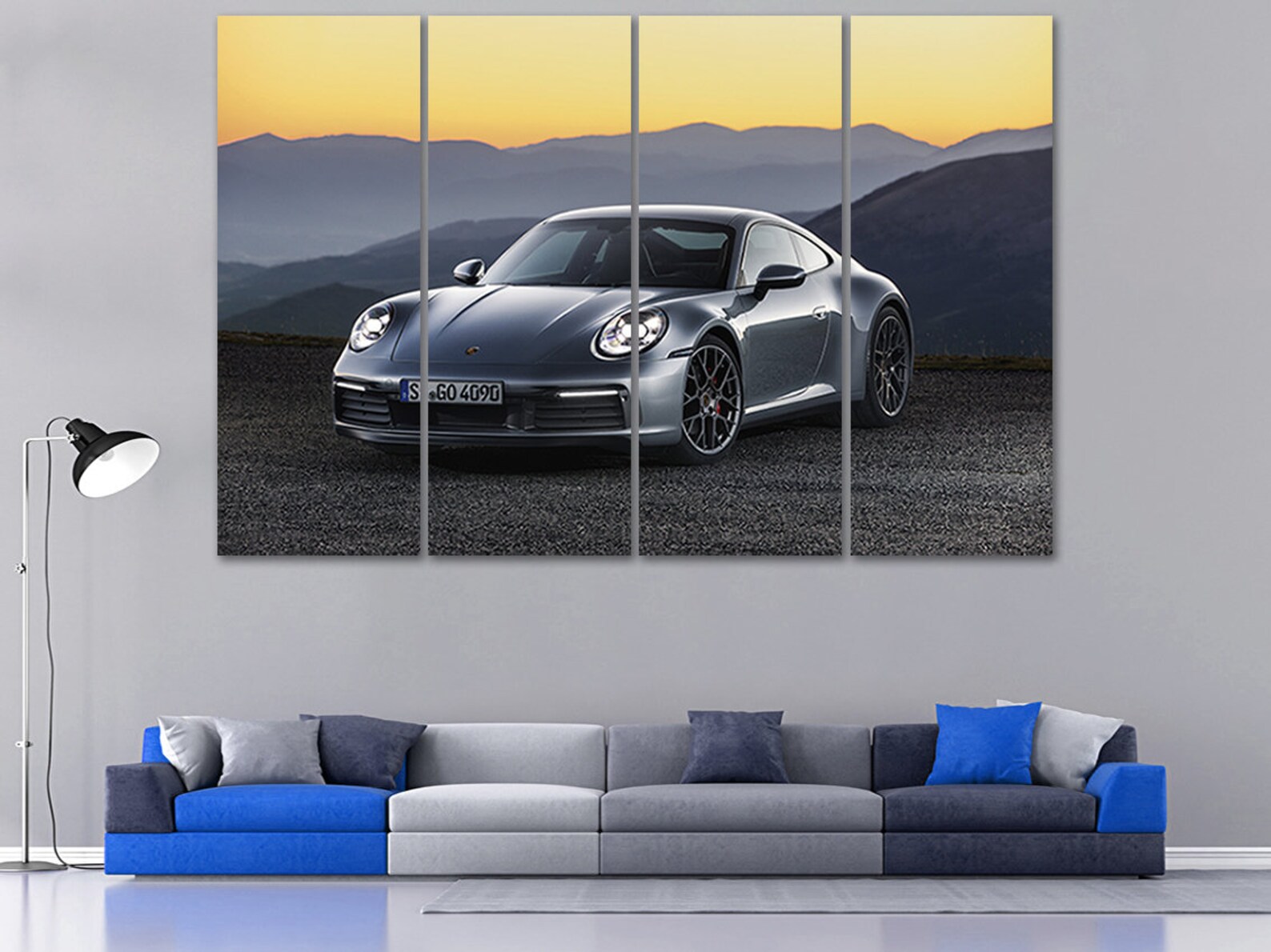 Porsche Carrera 911 Print Porsche Poster Porsche Canvas Art Porsche ...