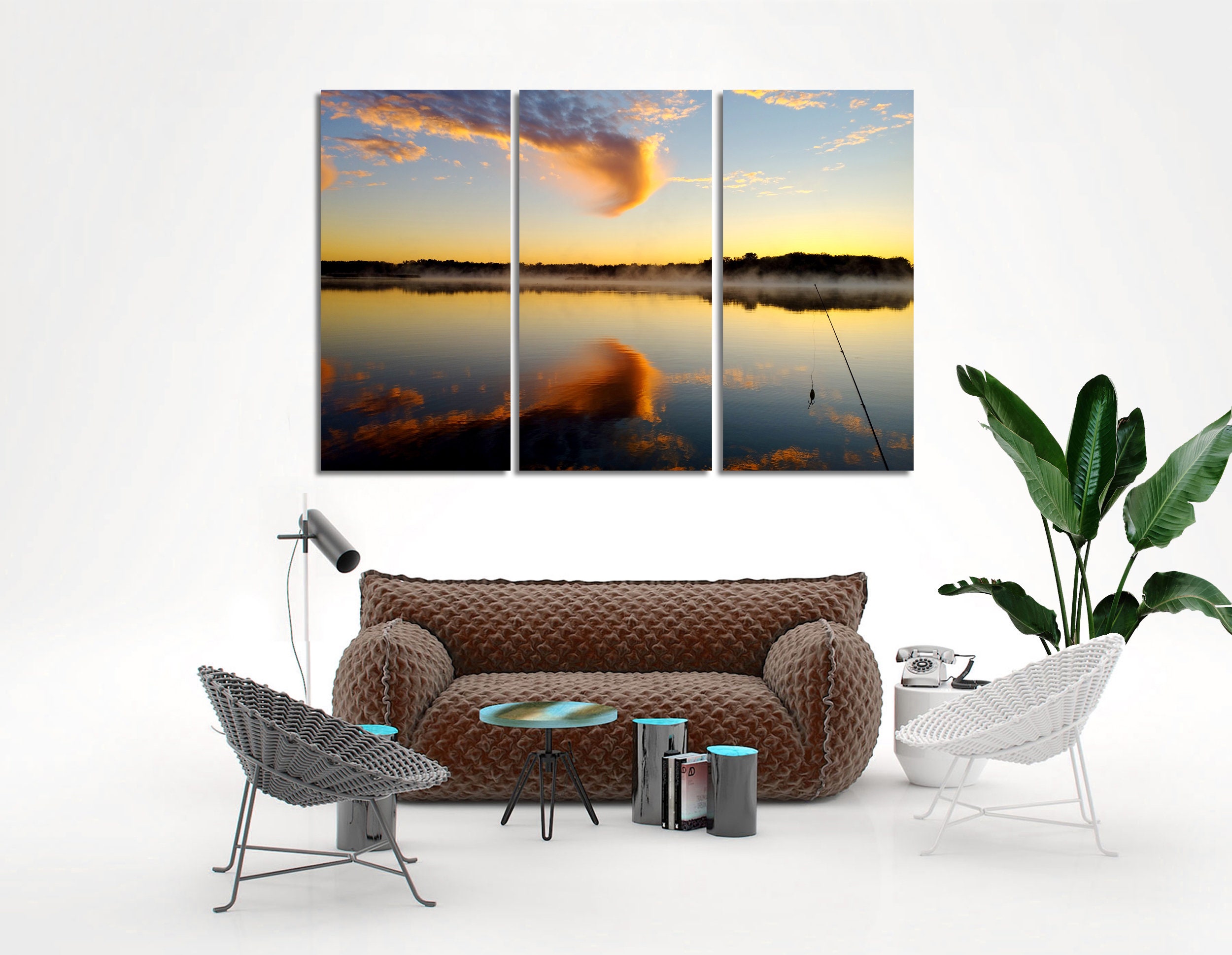 Dawn Wall Art Nature Canvas Print Fog Print Landscape - Etsy