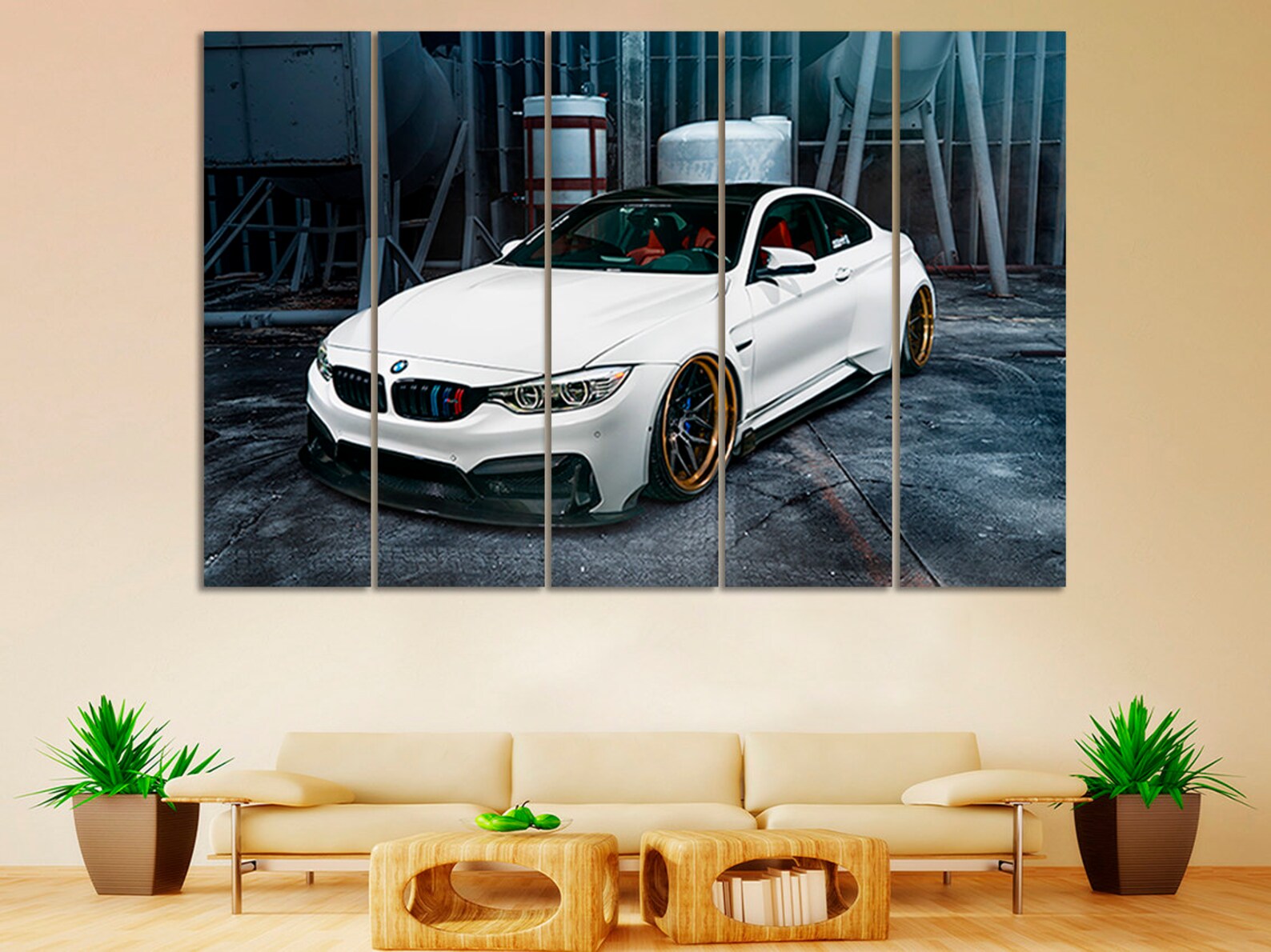 BMW Canvas Bmw Wall Decor BMW Poster BMW Print Muscle Car Wall Art ...