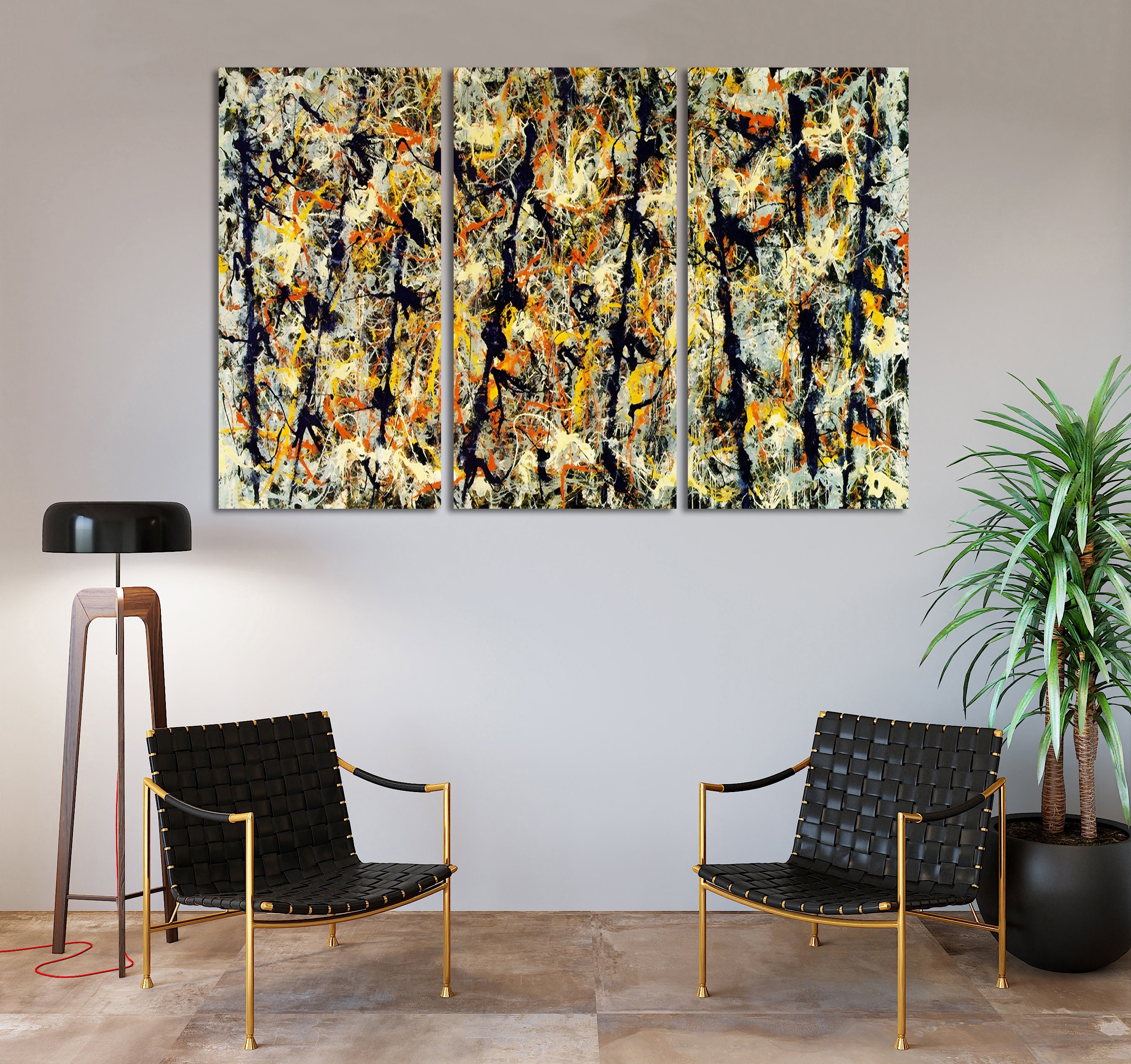 Jackson Pollock Canvas, Blue Poles 1952 (number 11), Abstractionism Art ...