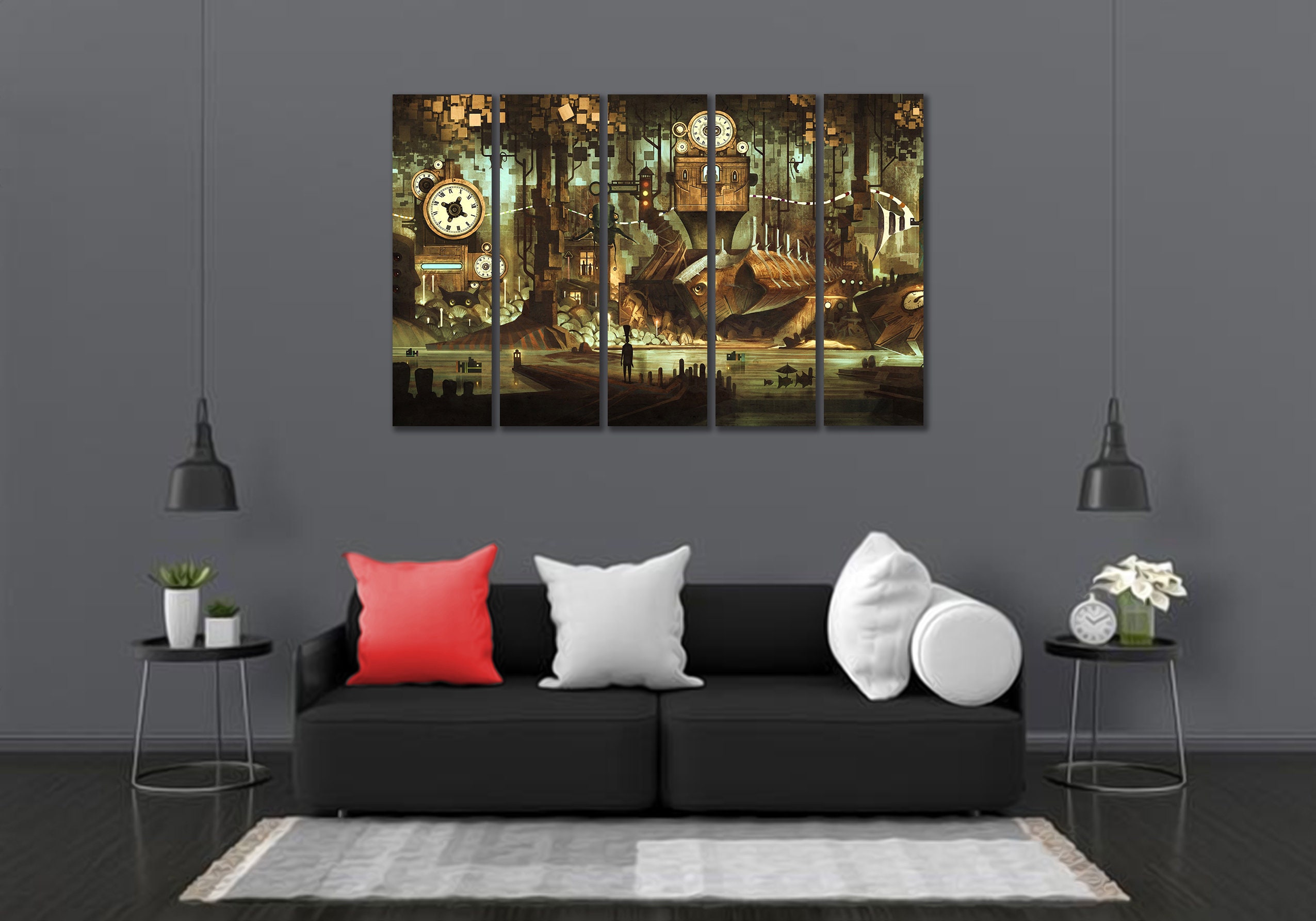Steampunk Wall Art Steampunk Wall Decor Steampunk Canvas Print - Etsy