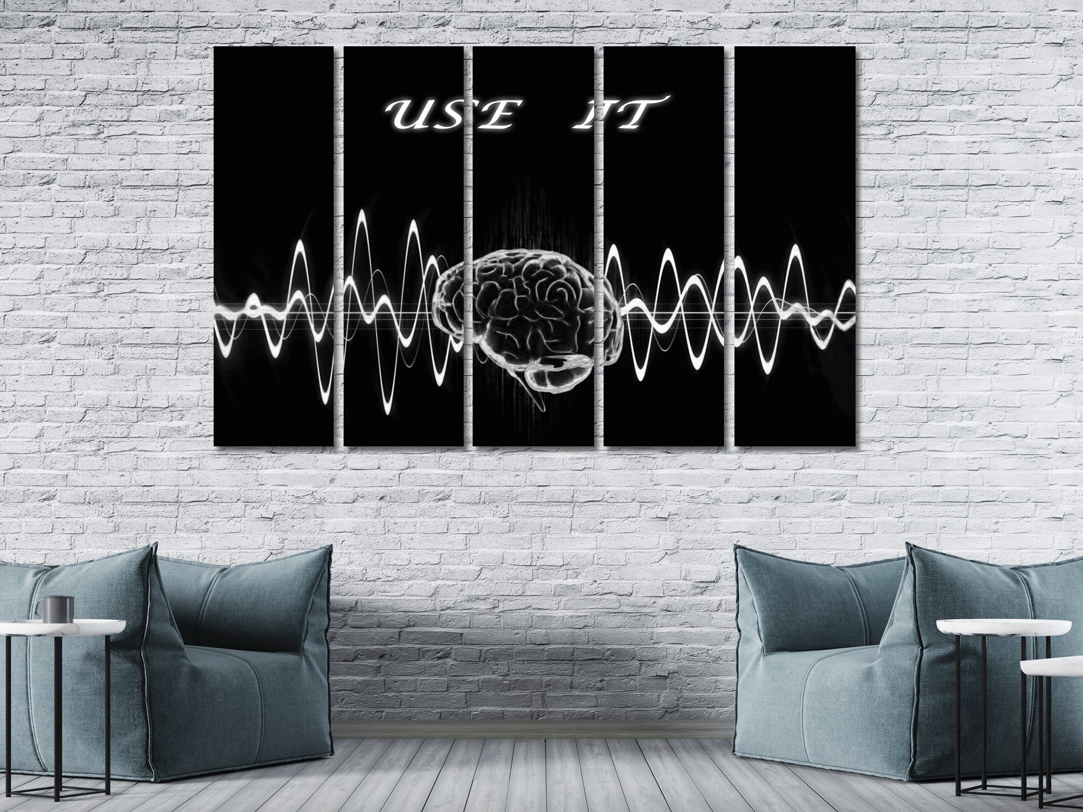 Brain Print Art Anatomical Brain Posters Medical Decor - Etsy