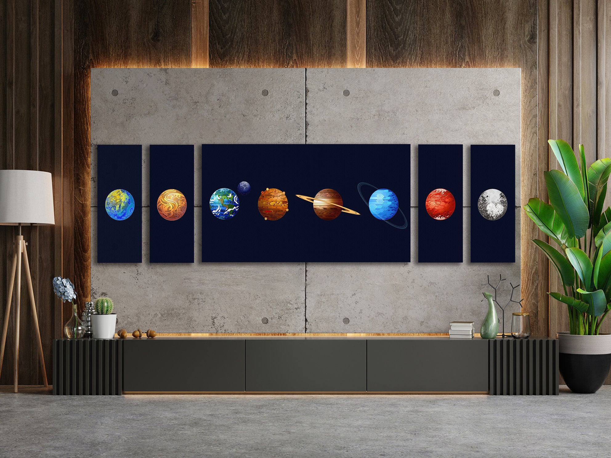 Planet Print Art Space Posters Universe Decor Planet - Etsy UK