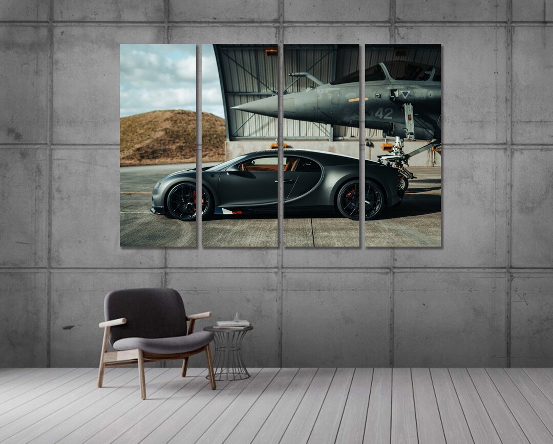Bugatti Chiron Canvas Bugatti Print Room Decor Bugatti Wall Decor Car ...
