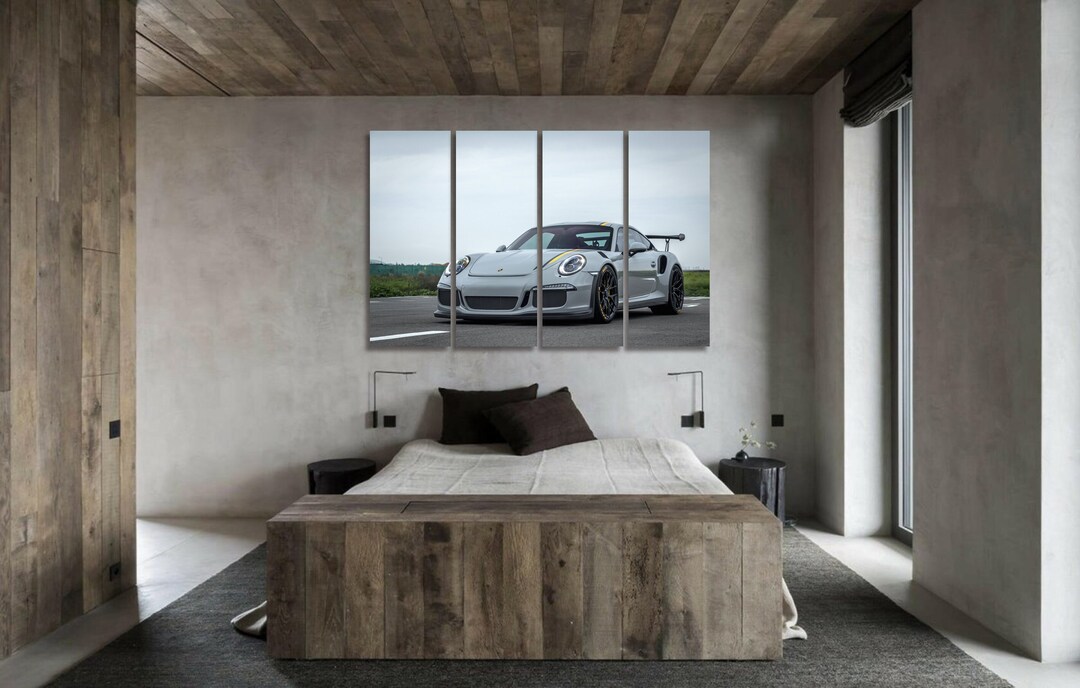 Porsche Print Art Gallery Wall Set Canvas Wall Decor Porsche 911 GT ...