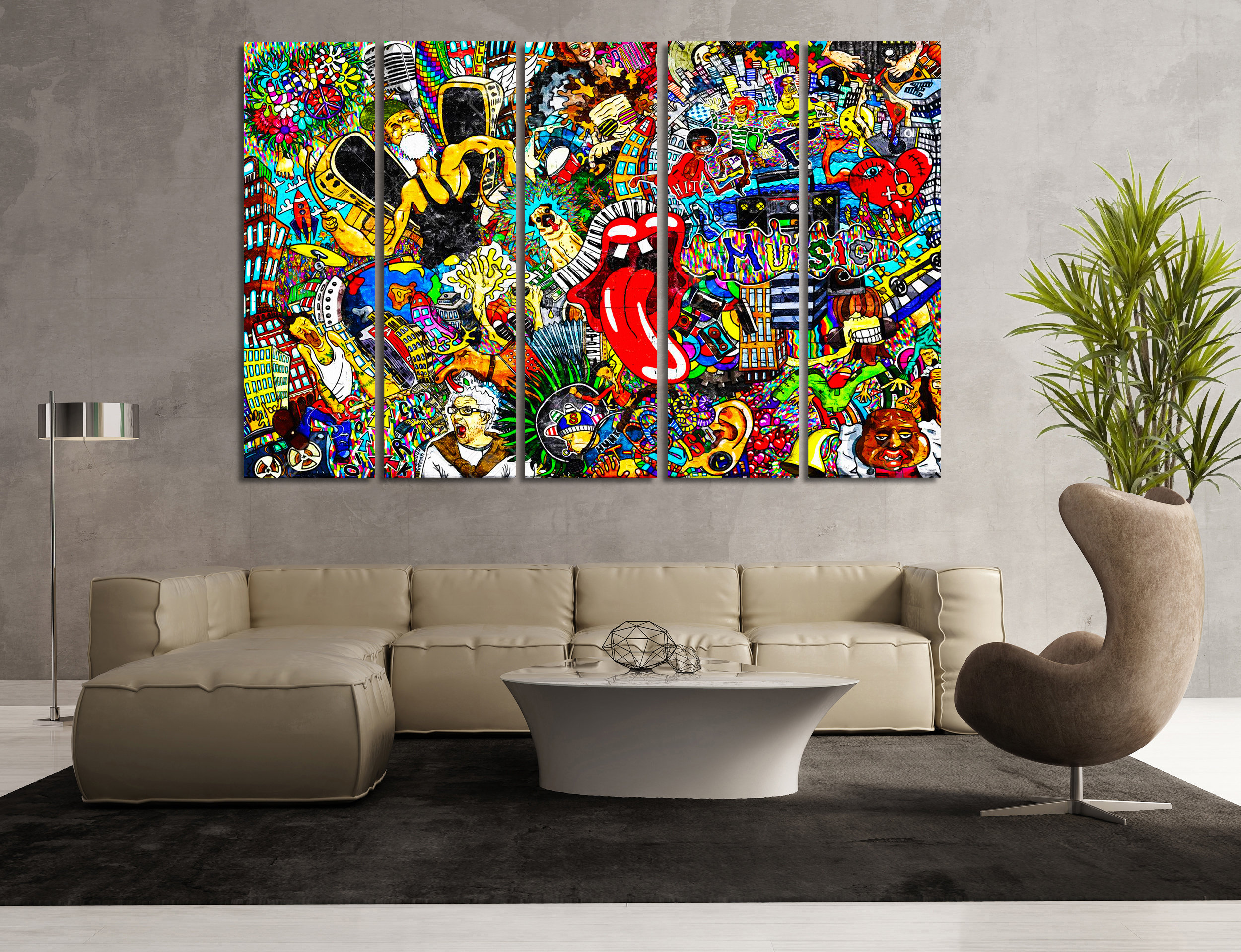 Graffiti Canvas Set, Street Art Prints, Graffiti Poster, Urban Art ...