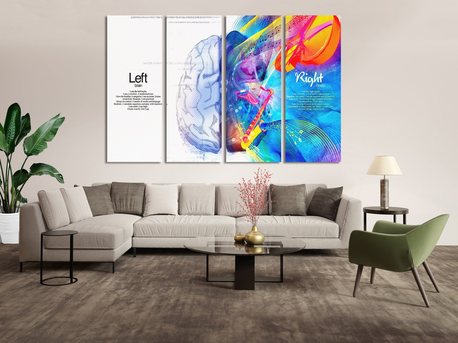 Brain Print Art Anatomical Brain Posters Medical Decor - Etsy