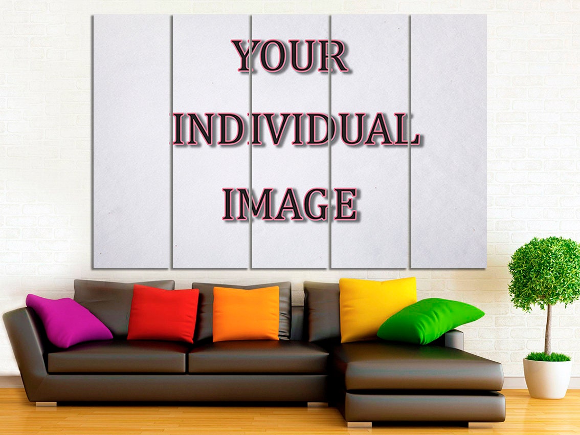 Personalized Canvas Wall Art Your Individual Canvas Set of 5,4,3,or 1 ...