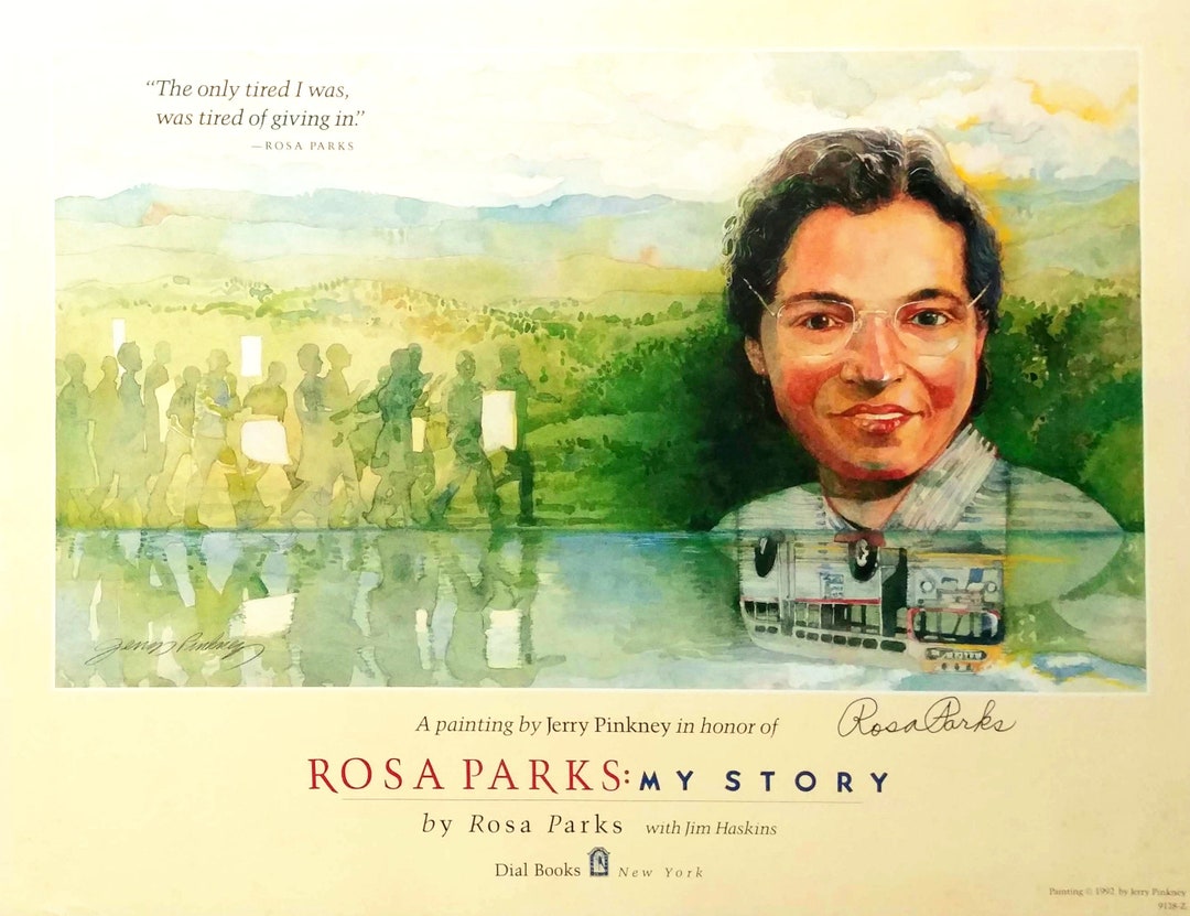 Promotional Poster for ROSA PARKS: My Story, Artwork by Jerry Pinkney ...
