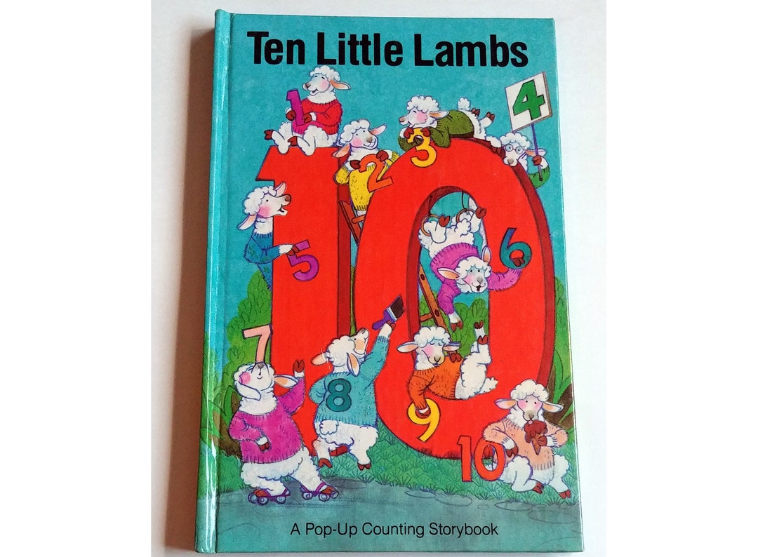 TEN LITTLE LAMBS, A Pop-up Counting Book, 1988, Moveable Books, Movable ...